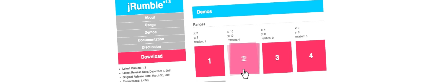 要素をプルプル揺らす楽しいjQueryプラグイン「jRumble」 | WebScripter.jp